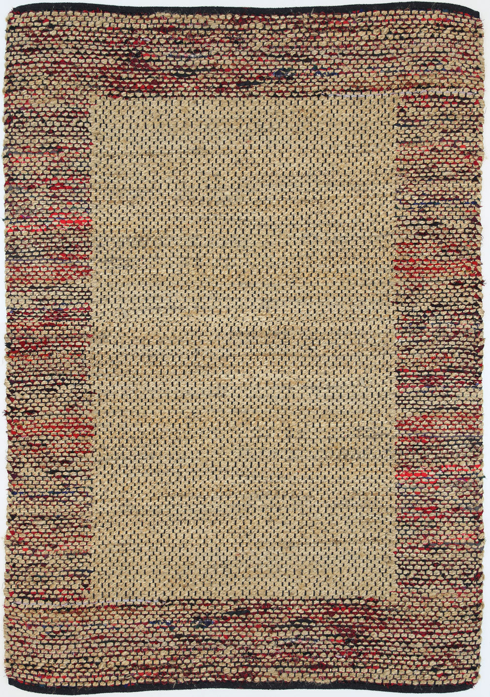 Mahal Multi Colour Boarder Jute Rug– Rug Deal